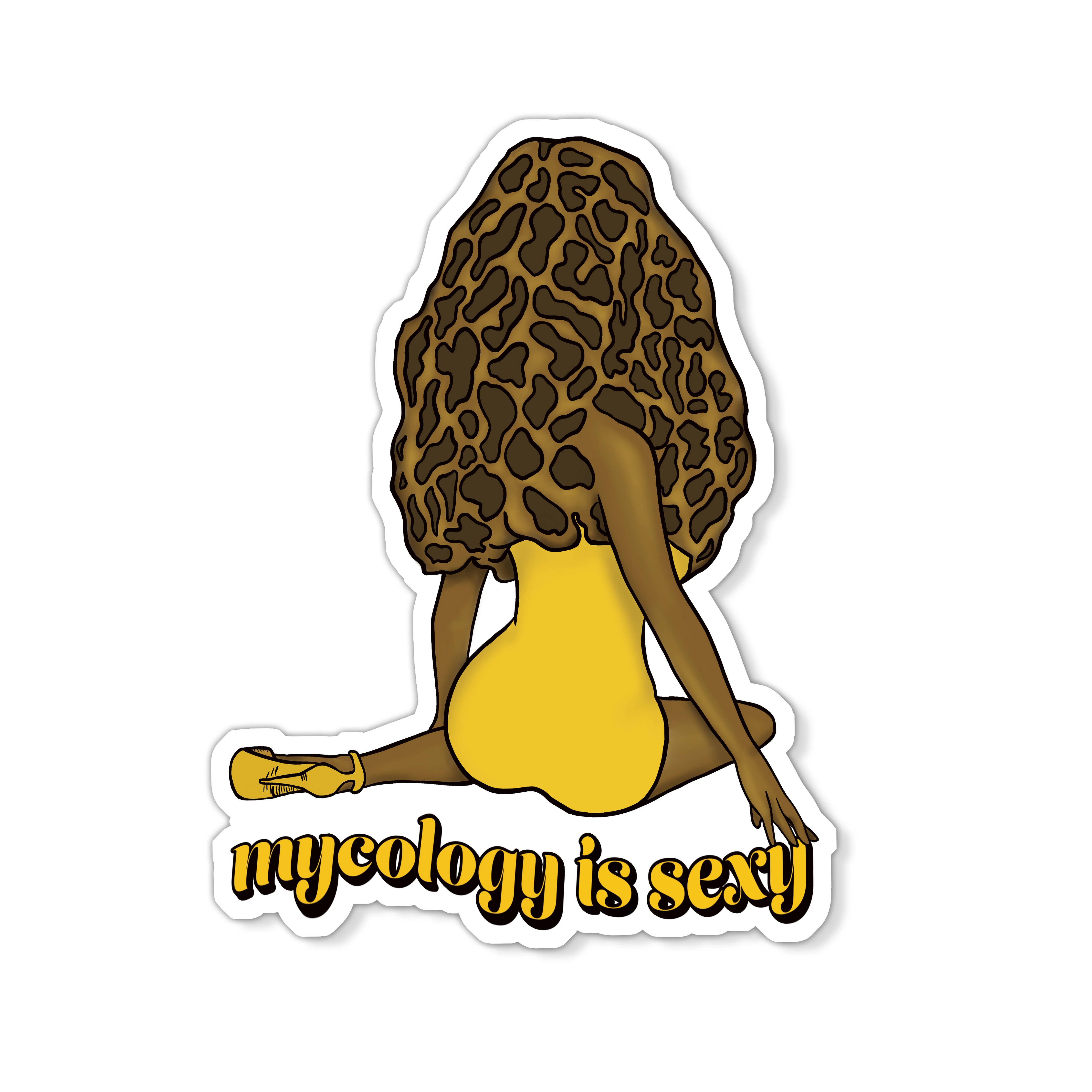 Madam Morel | Beautiful Mushroom Pinup Girl Sticker – Enchanted Farms ...