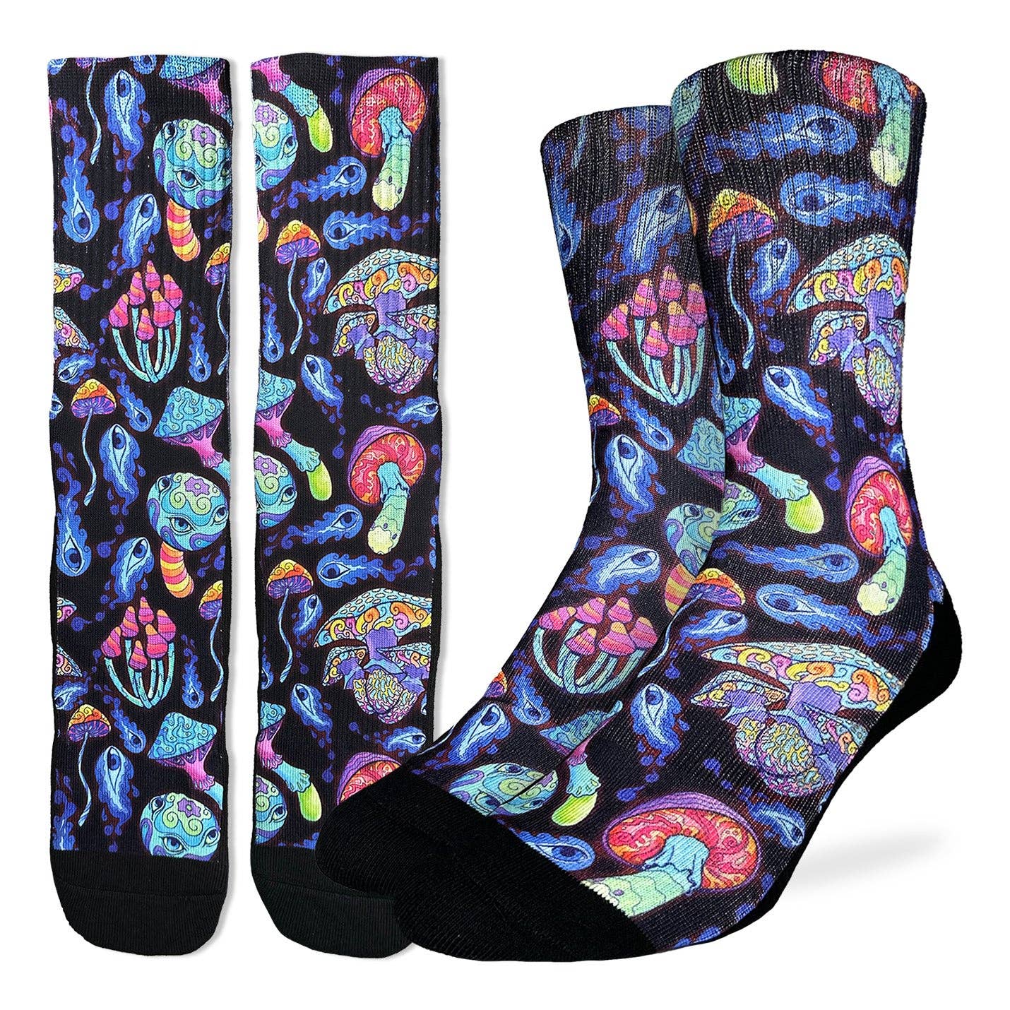 Men's Trippy Mushrooms Socks – Enchanted Farms Mushrooms